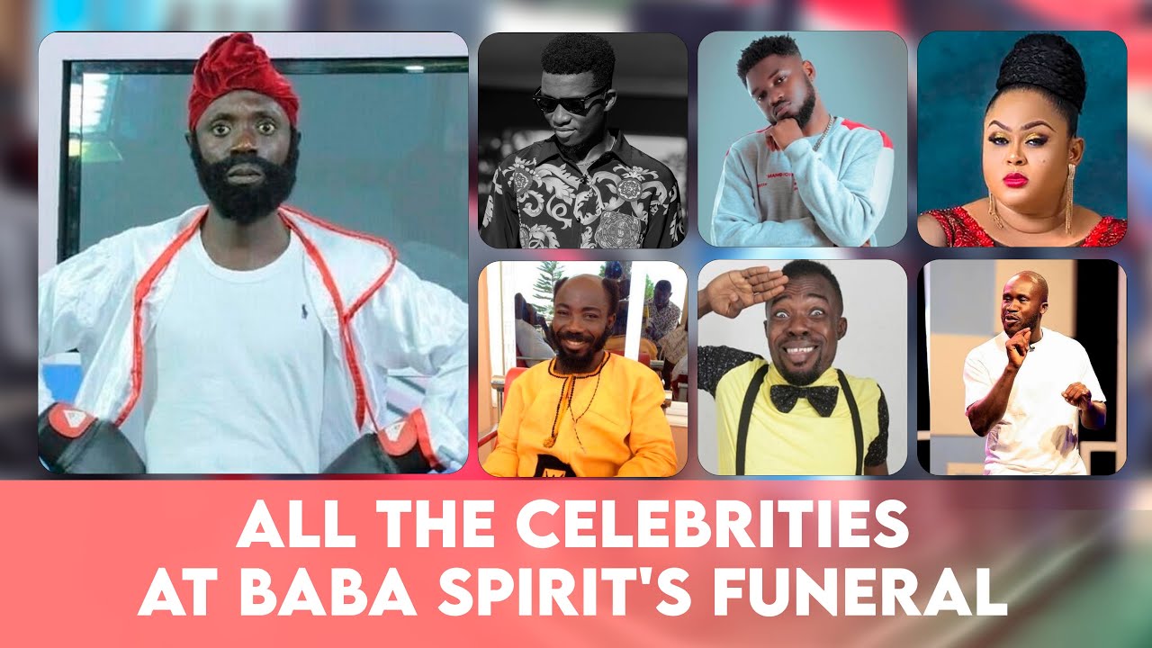 KOFI ADOMA SPEAKS TO ALL THE CELEBRITIES AT BABA SPIRIT'S FUNERAL - YouTube