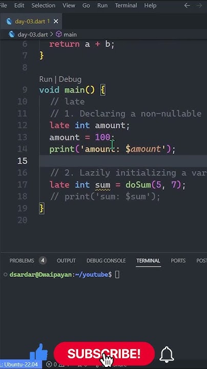 Late Modifier in Dart programming - YouTube