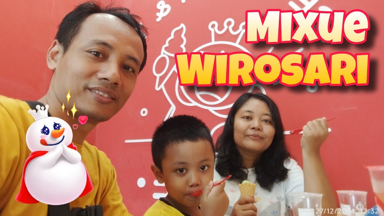Eps. 334: Nongkrong sambil makan ice cream di Mixue Wirosari depan Panti Rahayu Yakkum Wirosari ...