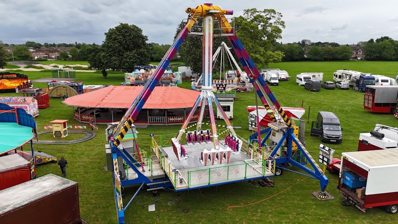 Market Deeping Funfair Build Up DJI Mini 4 Pro Flight 14/05/24 - YouTube