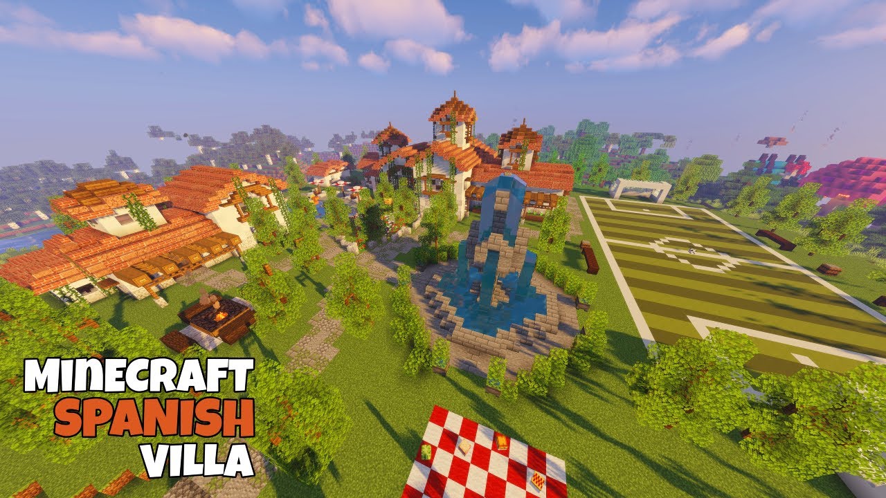 Minecraft Spanish Villa [Minecraft Timelapse] - YouTube