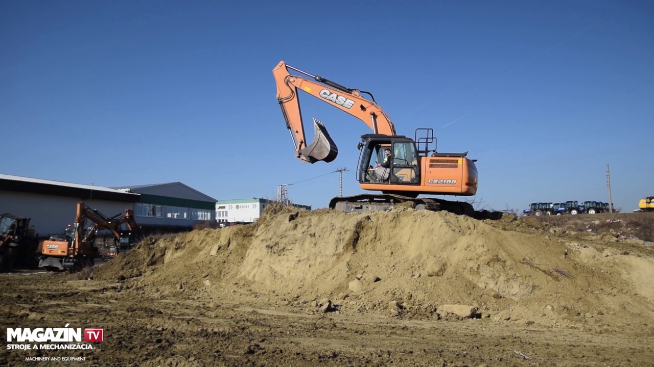 CASE CX210D excavator demo - YouTube