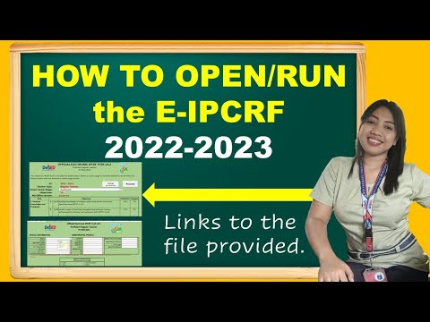 How to run/open the e-IPCRF 2022-2023 #rpms #ipcrf - YouTube