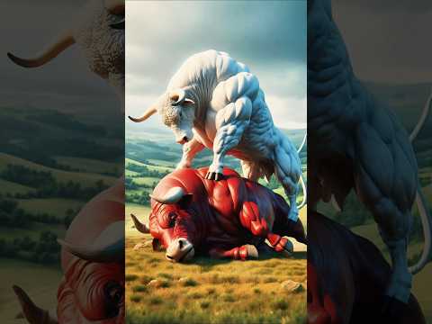 The Calf 🐄 Who Trained and Became a Lion #redbull #calf #shorts