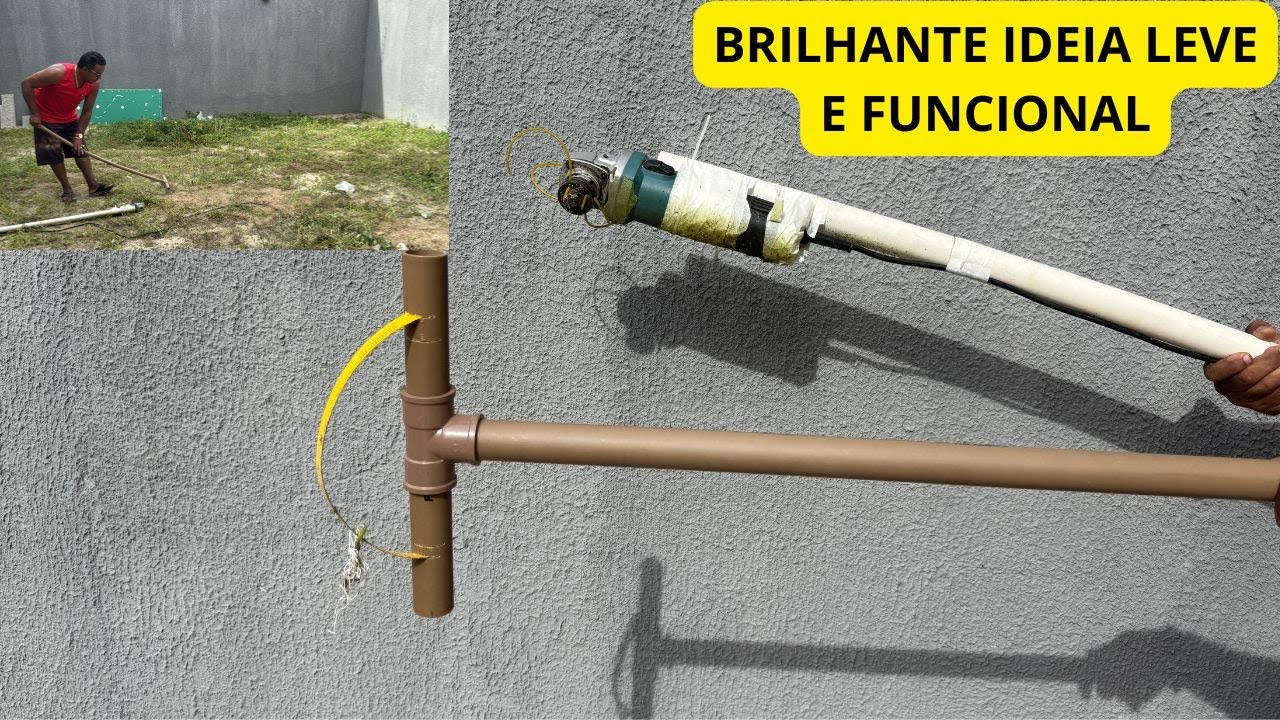 Brilhante ideia para capinar seu quintal COM ENCHADA MAIS LEVE DO MUNDO ...