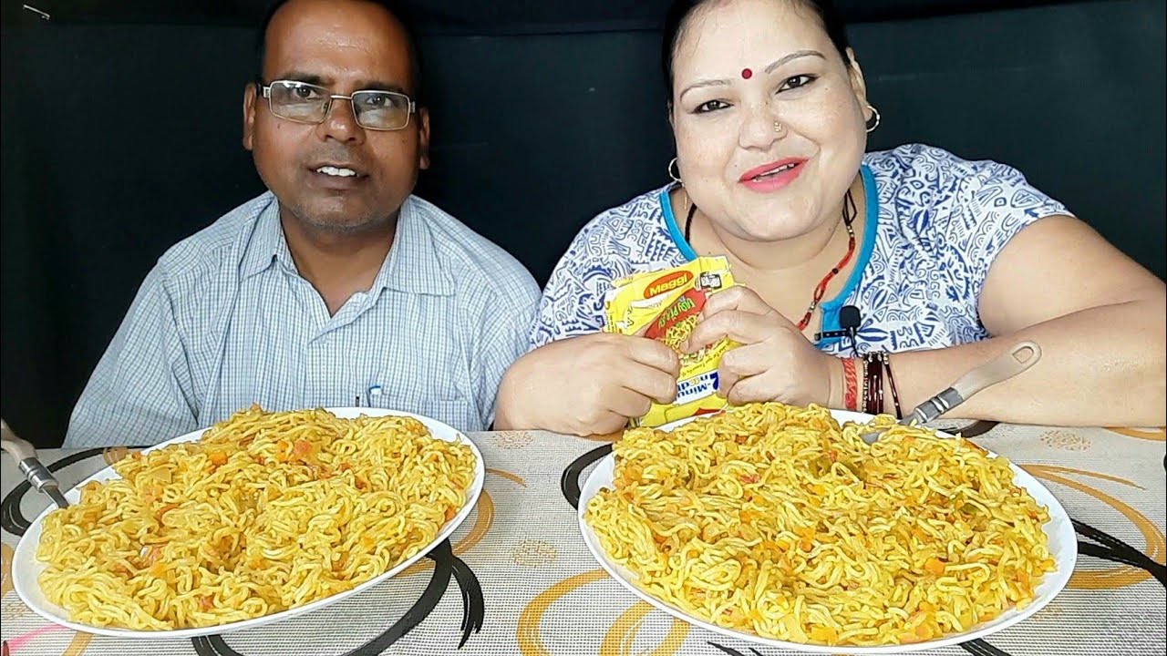 10X Spicy Maggie Noodles Eating Challenge || Spicy Maggie Eating ...