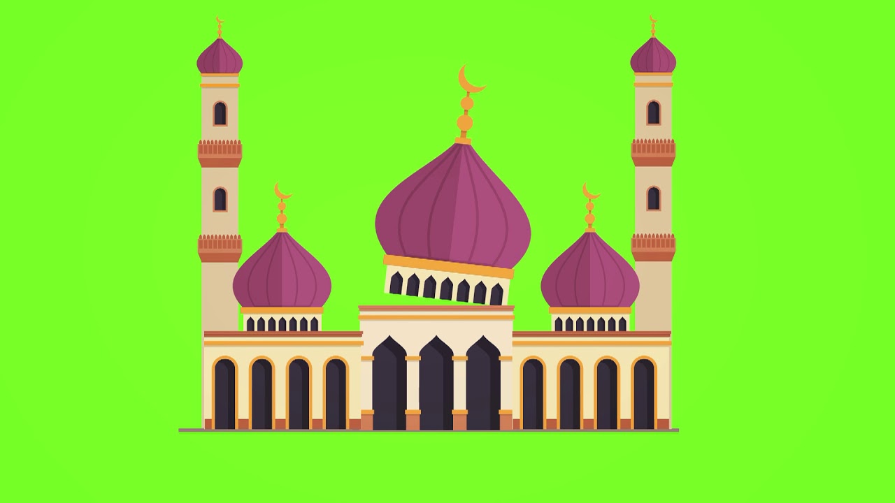 Free Masjid Background Islamic Green Screen Full HD/33 / Mosque Green ...