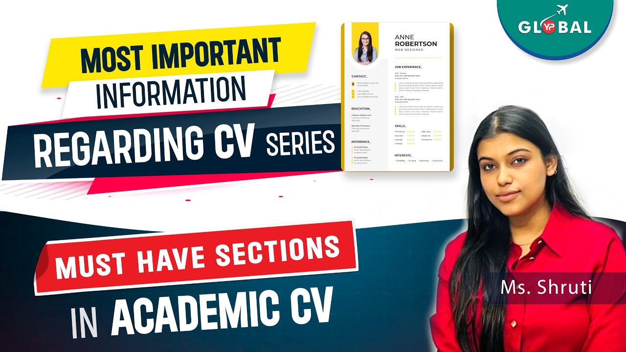 Must have sections in academic CV - YouTube