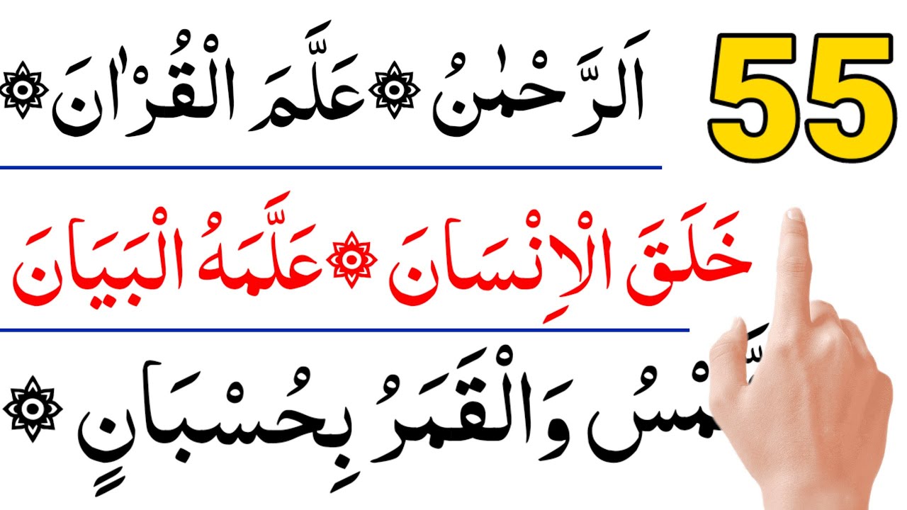 SURAH ar Rahman| Rahman ki Rahmat| Best Recitation Episode 03 - YouTube