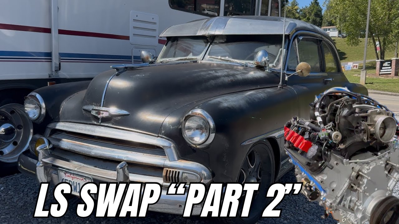 1951 Chevy Deluxe LS Swap part 2 - YouTube