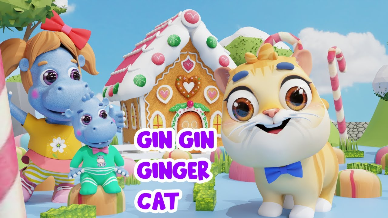 Gin Gin Ginger Cat Song 🐱| Fun Nursery Rhyme for Toddlers & Preschool ...