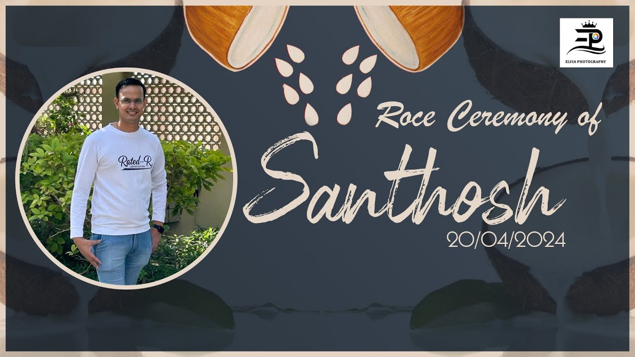 Roce Ceremony of Santhosh | Live Stream - YouTube