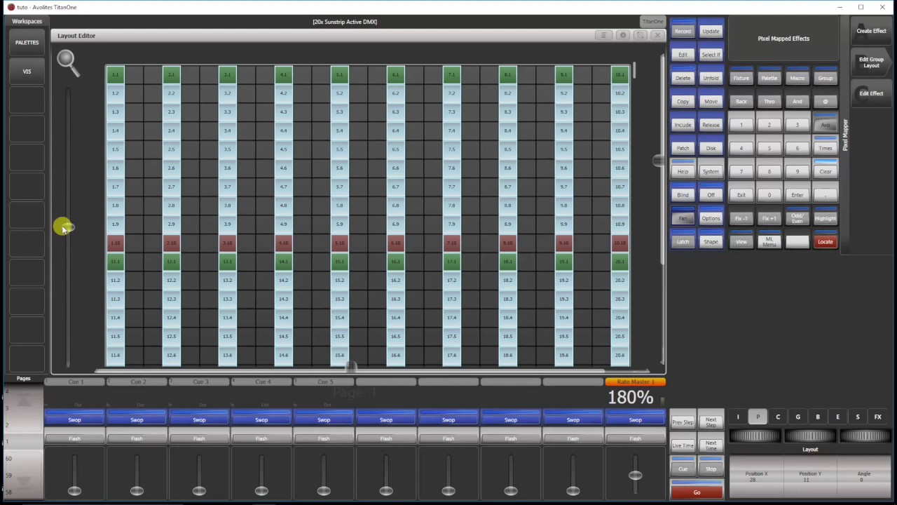 Tuto Avolites 5.3 : Pixel Mapper - YouTube