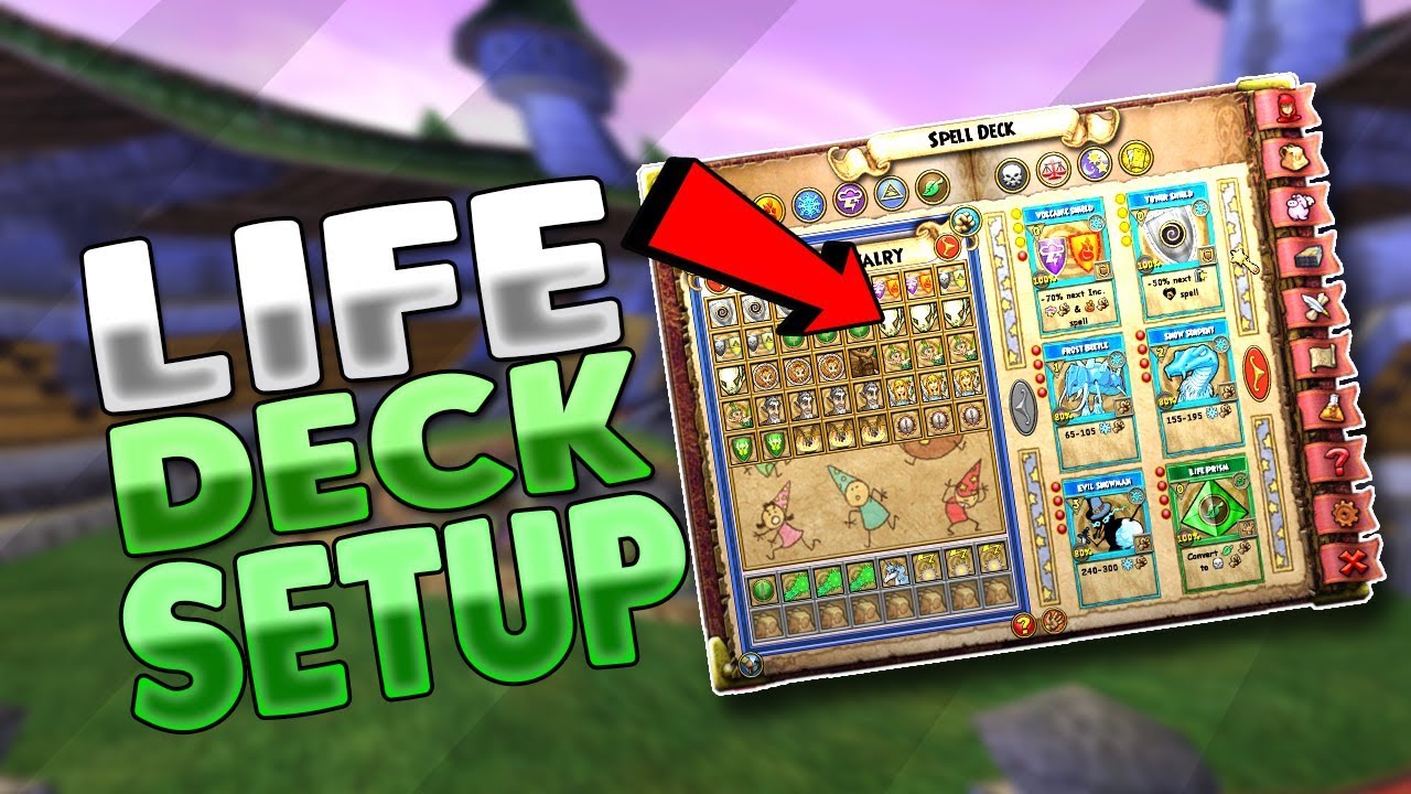 The ULTIMATE Life Deck Setup In WIZARD101! - YouTube