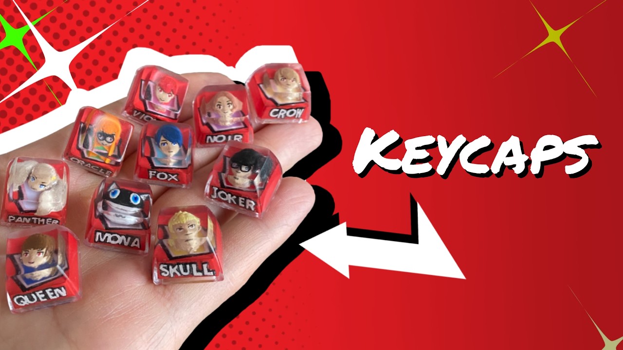 I made Persona 5 keycaps that will take your heart - YouTube