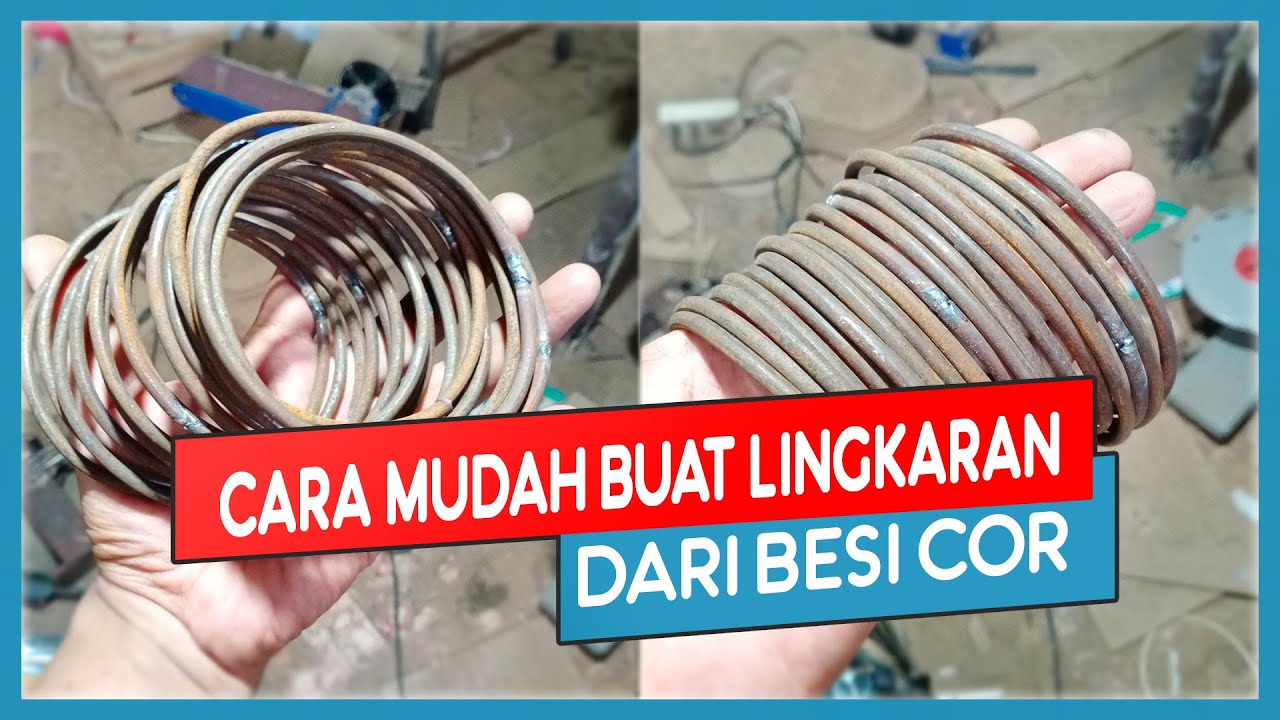 DIY Tutorial Cara Membuat Lingkaran Besi Beton Atau Cor Dengan ...