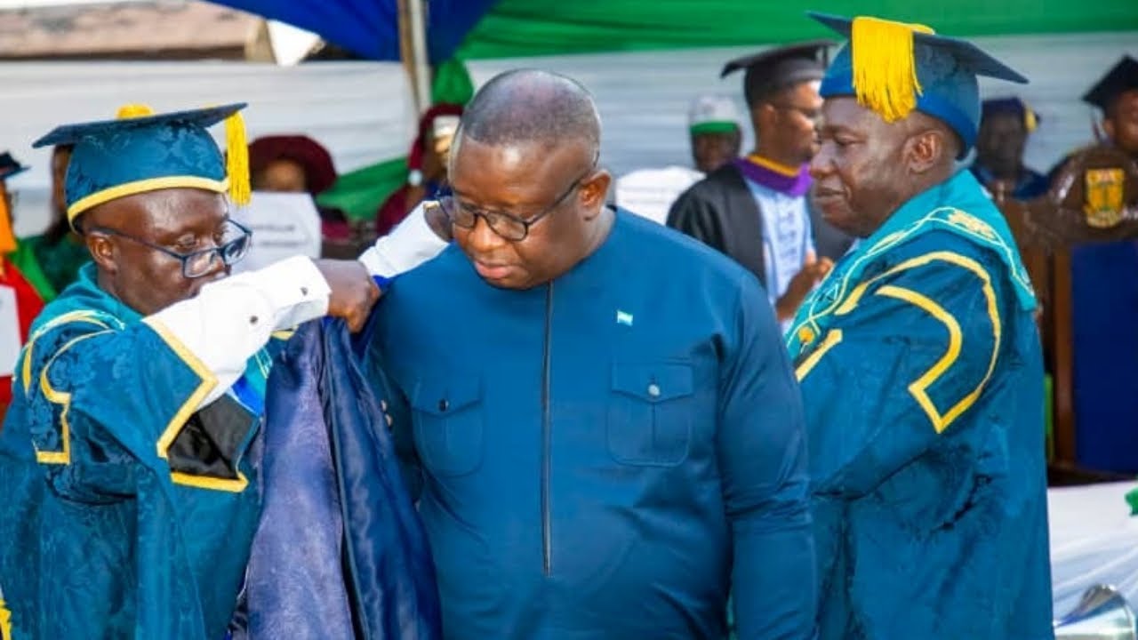 Njala University Conferred HONORARY DOCTORATE DEGREE On President ...