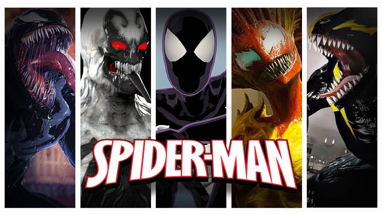 Evolution of all Symbiote Transformations in Spider-Man Games (2000 ...