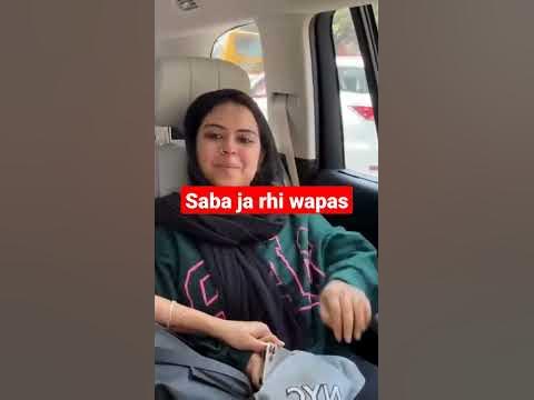 Saba Ibrahim going back#dipika#saba#shoib@zindagi flying - YouTube