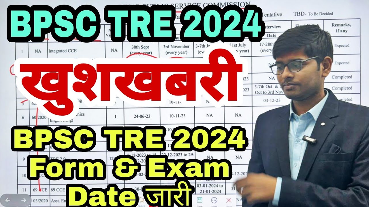 BPSC TRE 2024 Form & Exam Date जारी | BPSC Teacher Exam 2024 | BPSC TRE ...
