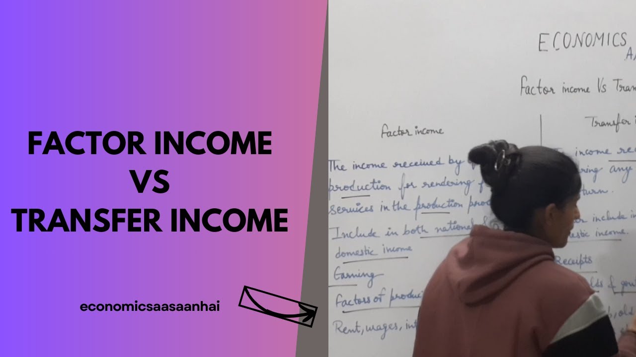 Factor income VS Transfer income | Difference between factor and ...