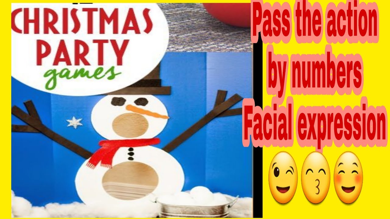 Christmas Games #Pass The Action by Numbers Facial expression 😉😊😙 - YouTube