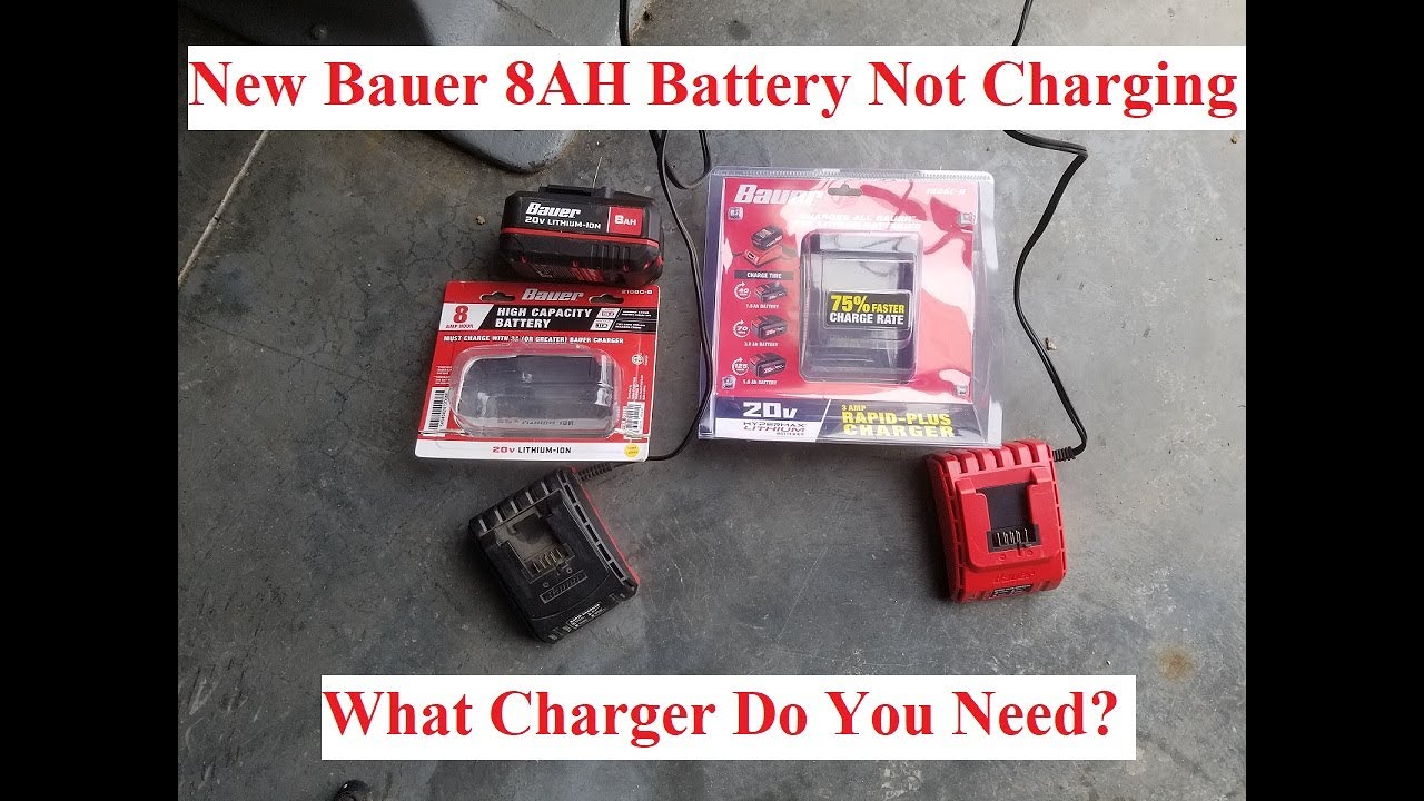 New Bauer 8AH Battery Not Charging? Rapid or Rapid-Plus Charger? - YouTube