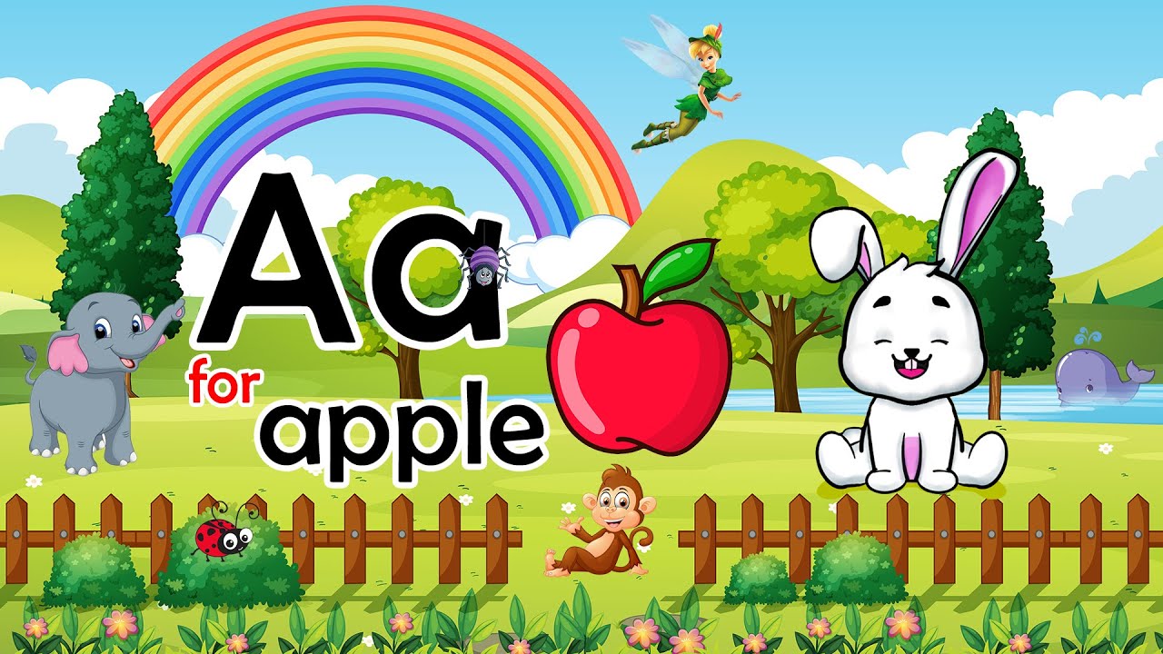ABC Phonic Song - Toddler Learning Video Songs, A for Apple, Nursery ...
