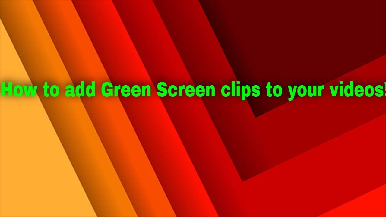 OpenShot Video Editor Chroma Key (Green screen) tutorial - YouTube