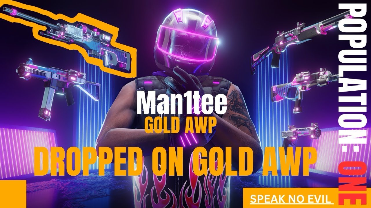 POPULATION: ONE VR - GOLD AWP ON DROP - YouTube