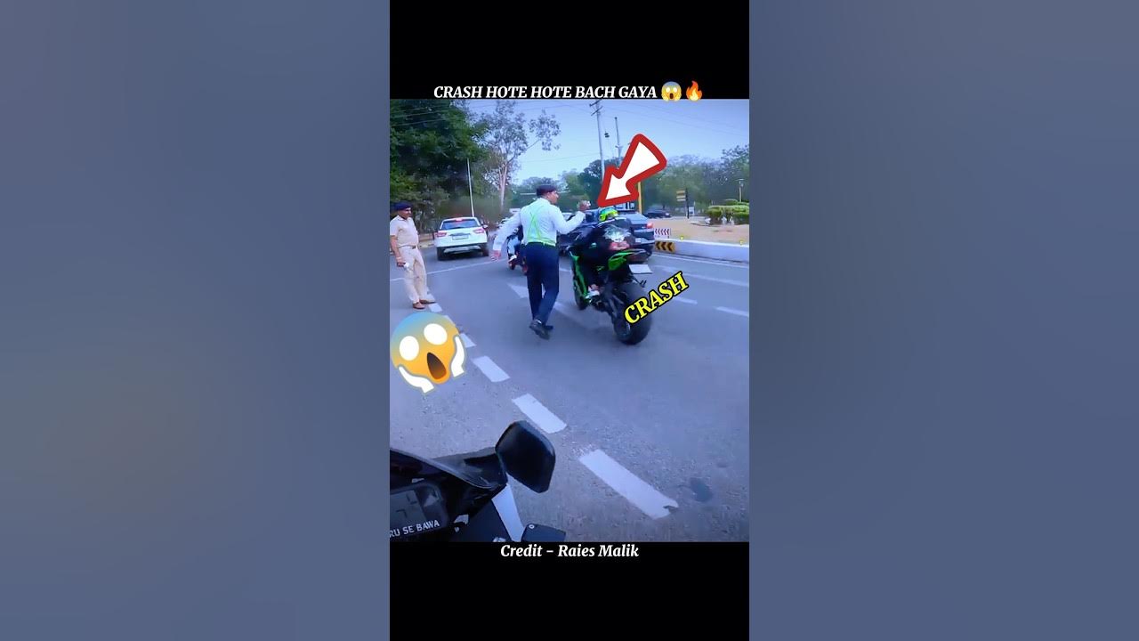Crash hote hote bach gaya 😱🔥. // ‎@raiesmalik #shorts #motovlog #bikelover #crash #duke390 #bike ...