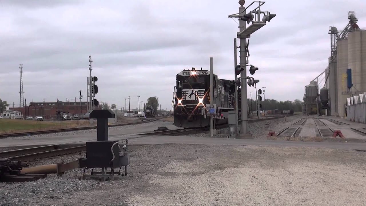 Norfolk Southern Trains Across Northern Indiana 10/17/2015 - YouTube