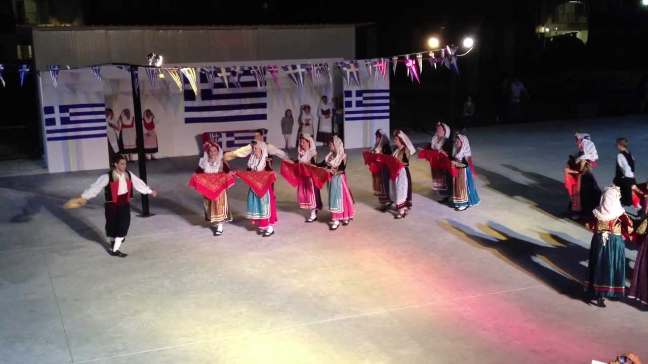 Greek night Festival [1-6-12] - Corfu traditional dance "Rouga" - YouTube