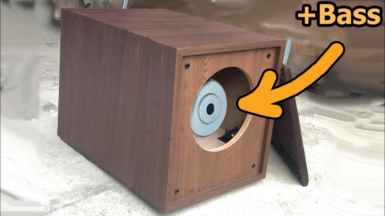 how to increase bass in speaker box design, no coils, capacitor - YouTube