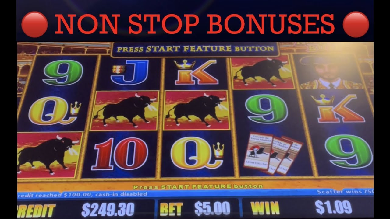 🔴 NON STOP BONUSES 🔥 RAGGING BULLS LIGHTNING LINK SLOT MACHINE 🎰 POKIE ...