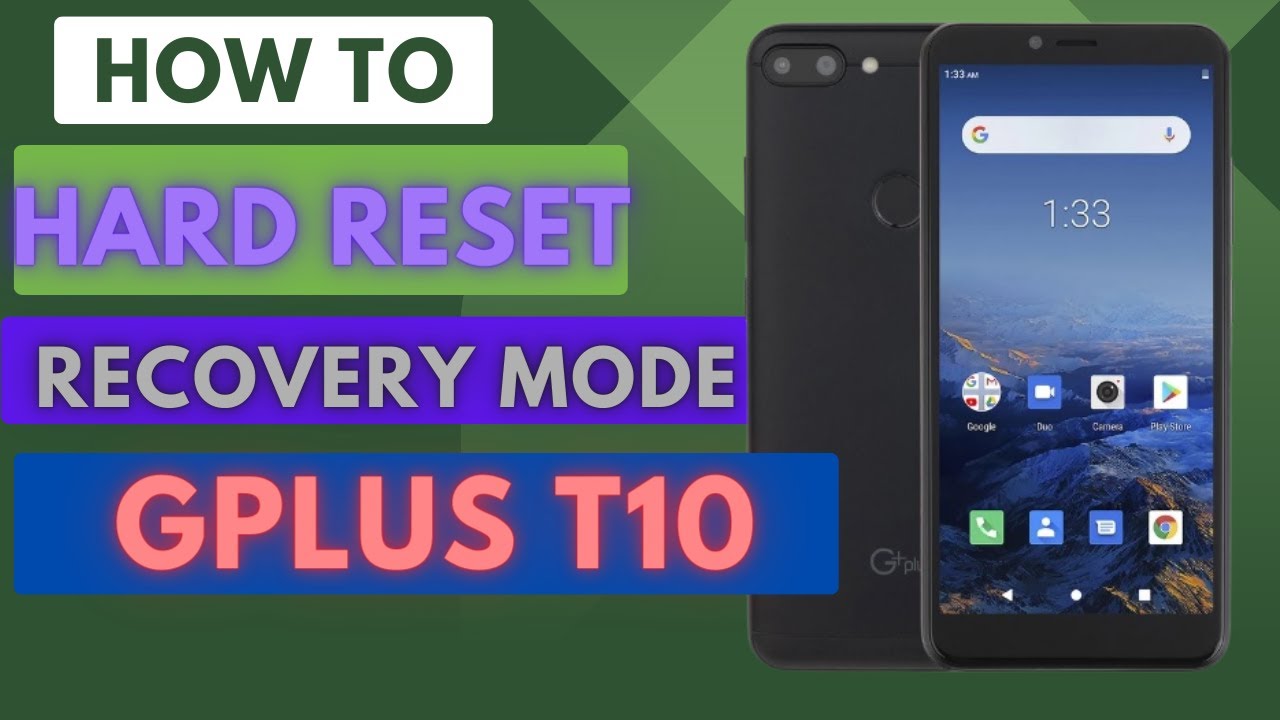 Gplus t10 hard reset - Gplus t10 recovery mode - YouTube