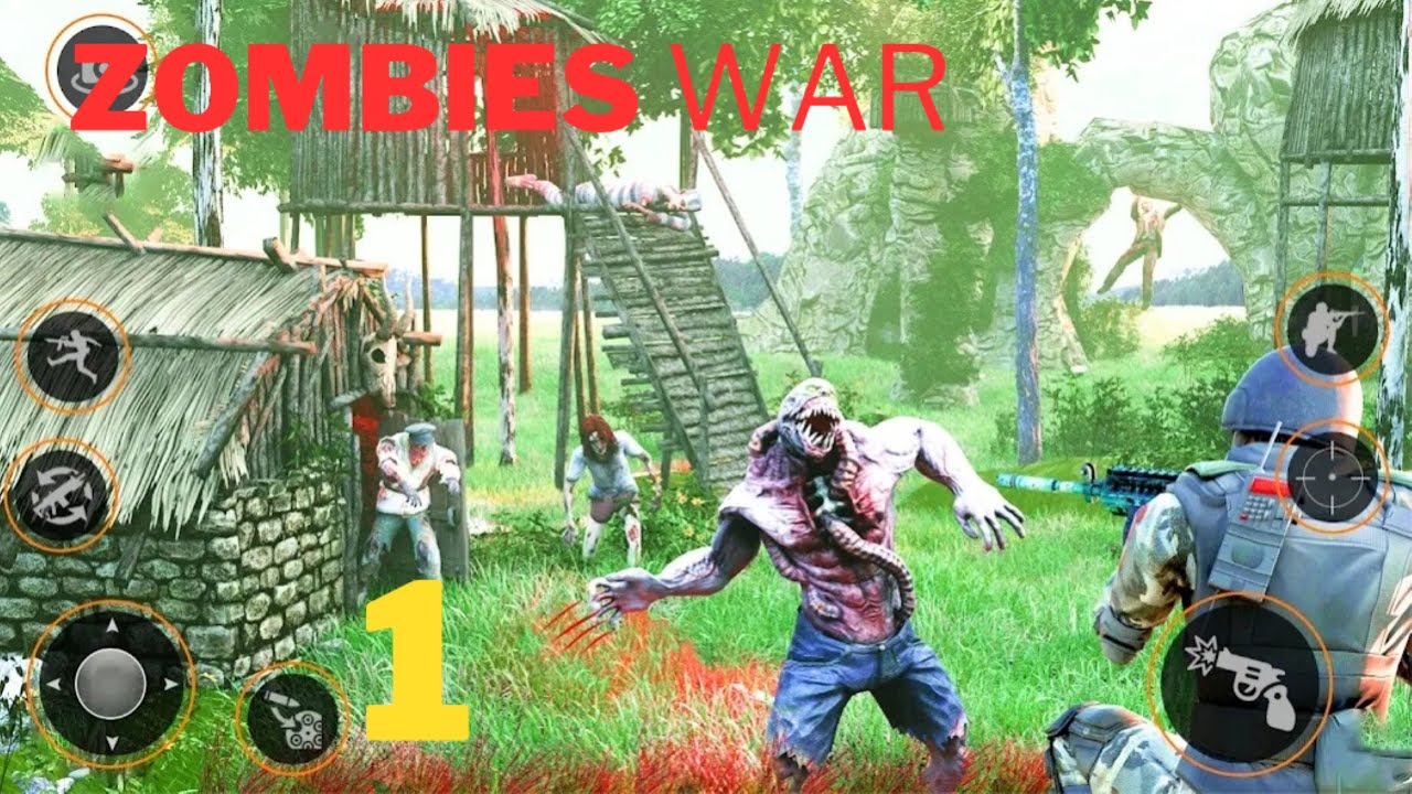 Golden Zombie Shooting Game 3d Gameplay Walkthrough Android - YouTube