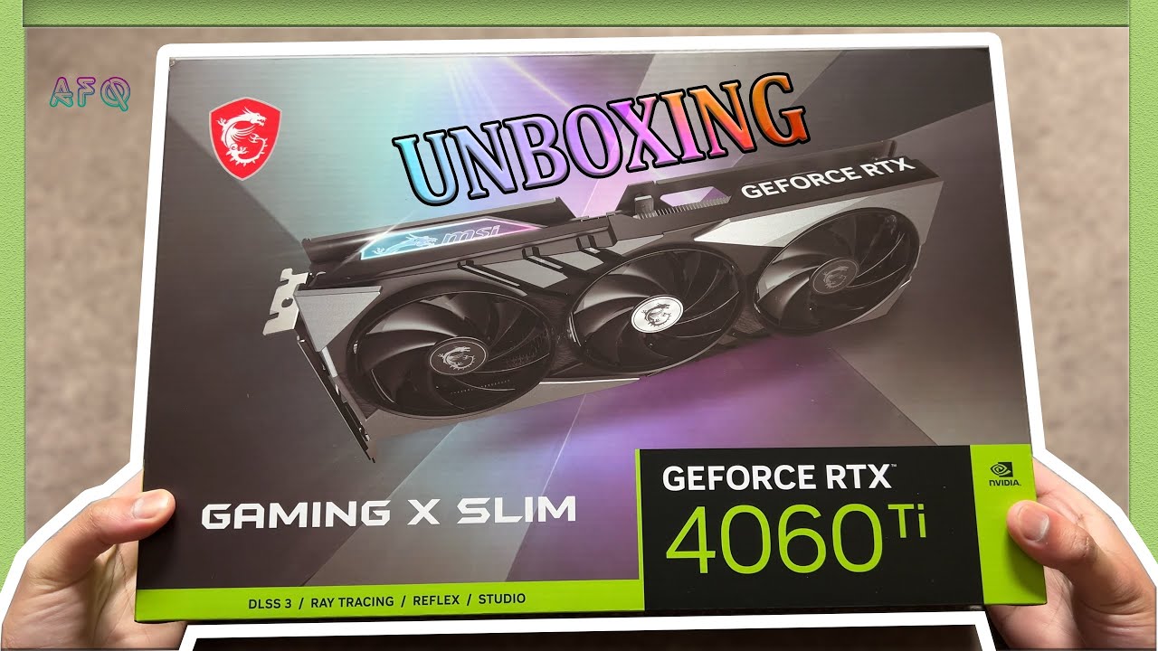 Nvidia RTX 4060 Ti 8GB - MSI Gaming X Slim variant ASMR Unboxing! [4K ...