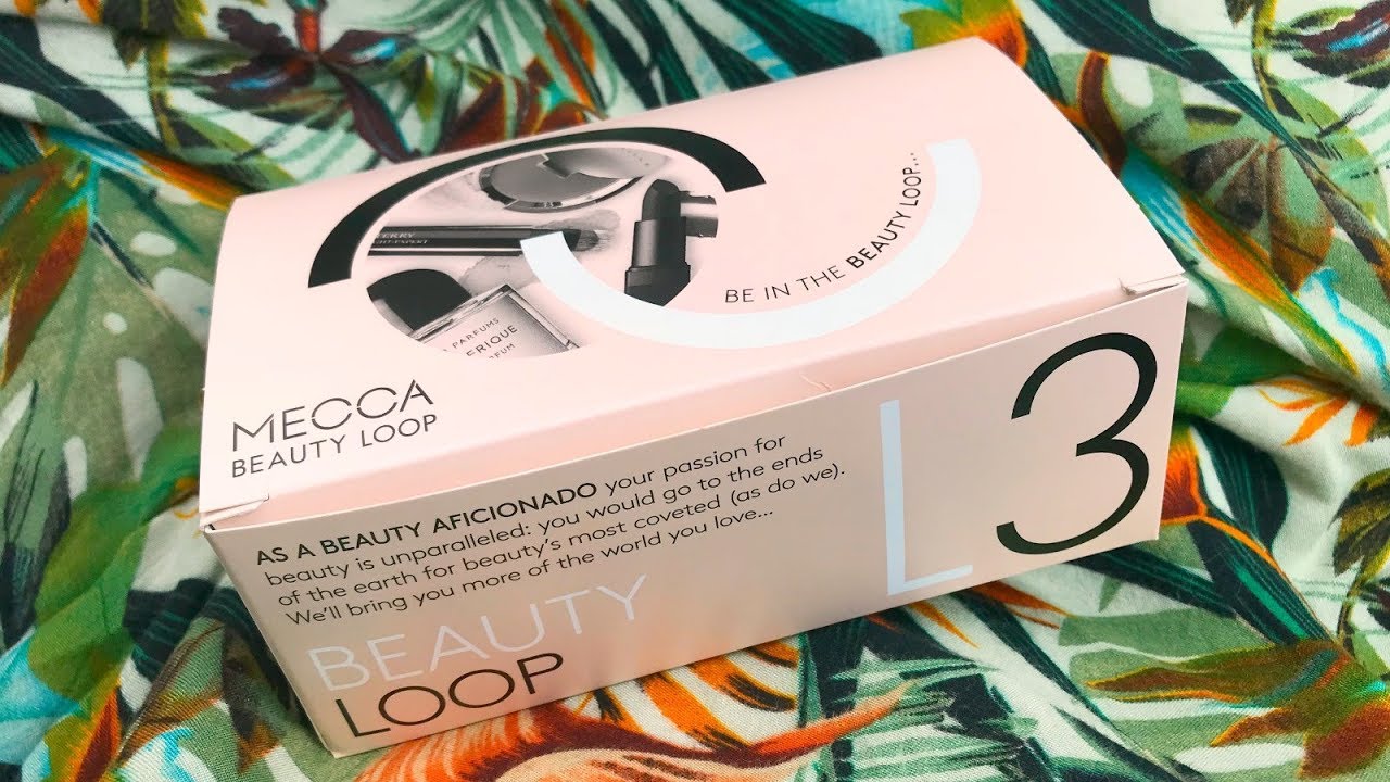 Mecca Beauty Loop Box Level 3 opening - February/summer 2018 - YouTube