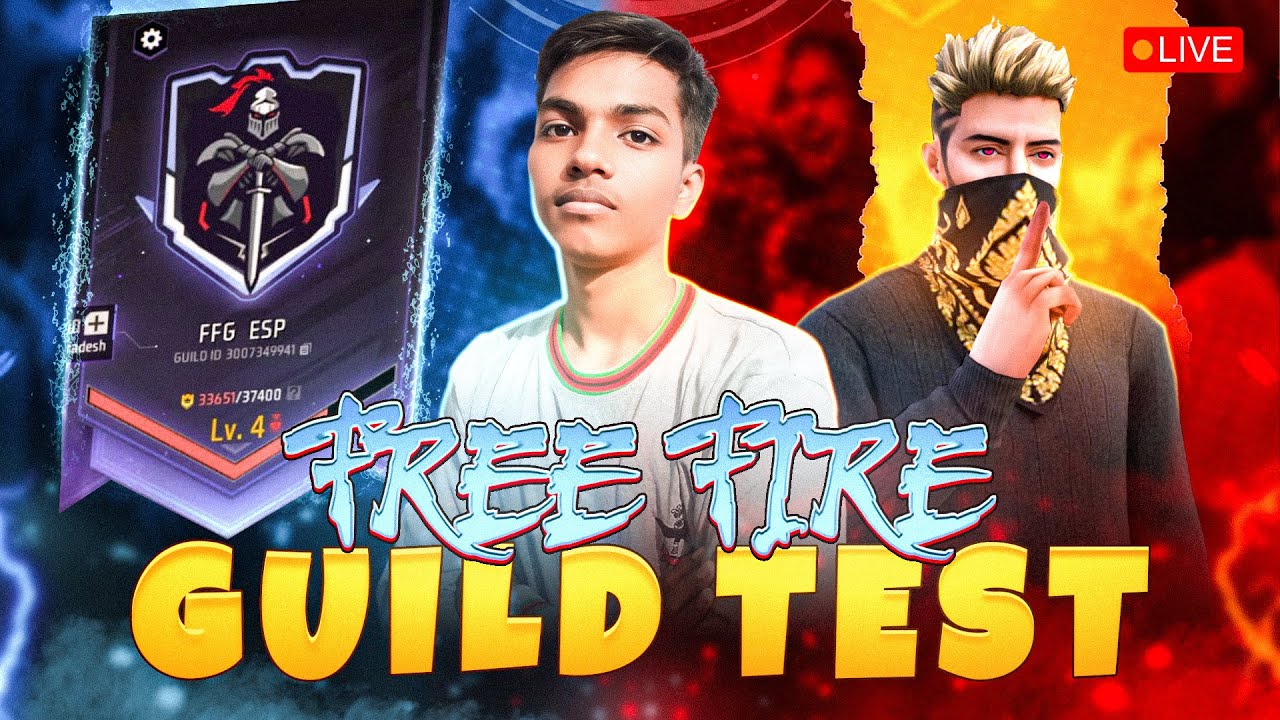 FF GAMING IS LIVE LET START GUILD TEST 😍 #freefire #freefirelive # ...