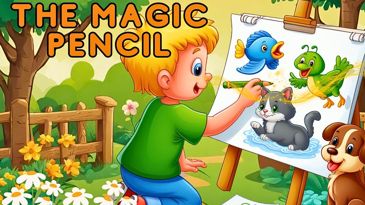 The Magic Pencil | Bedtime stories for kids in English | Learning ...