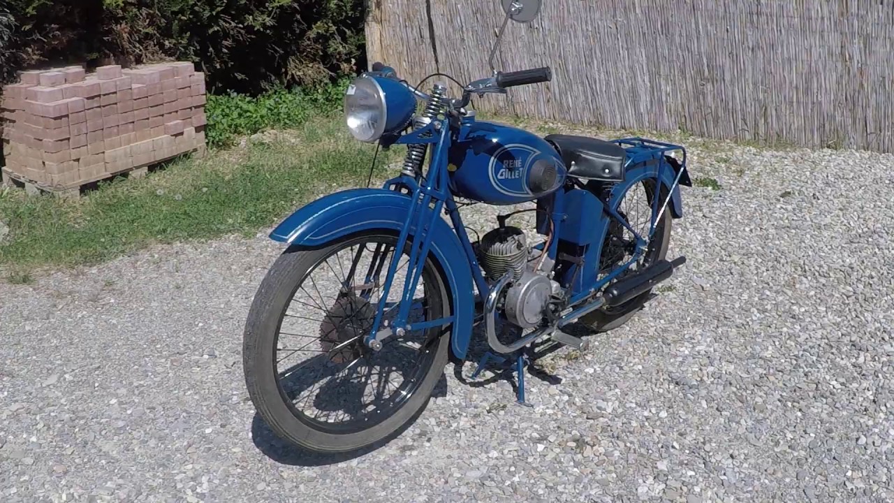 Start René Gillet 125 type "V1" 1950 - YouTube