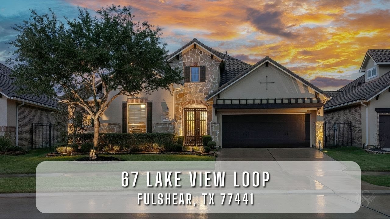67 Lake View Loop Fulshear, TX 77441 | Home Tour - YouTube