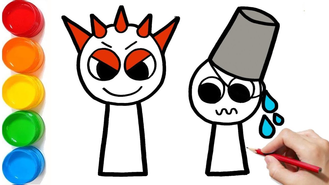 Incredibox sprunki easy drawing a Cute Brud tutorial EASY!!! 🎨 ️ # ...