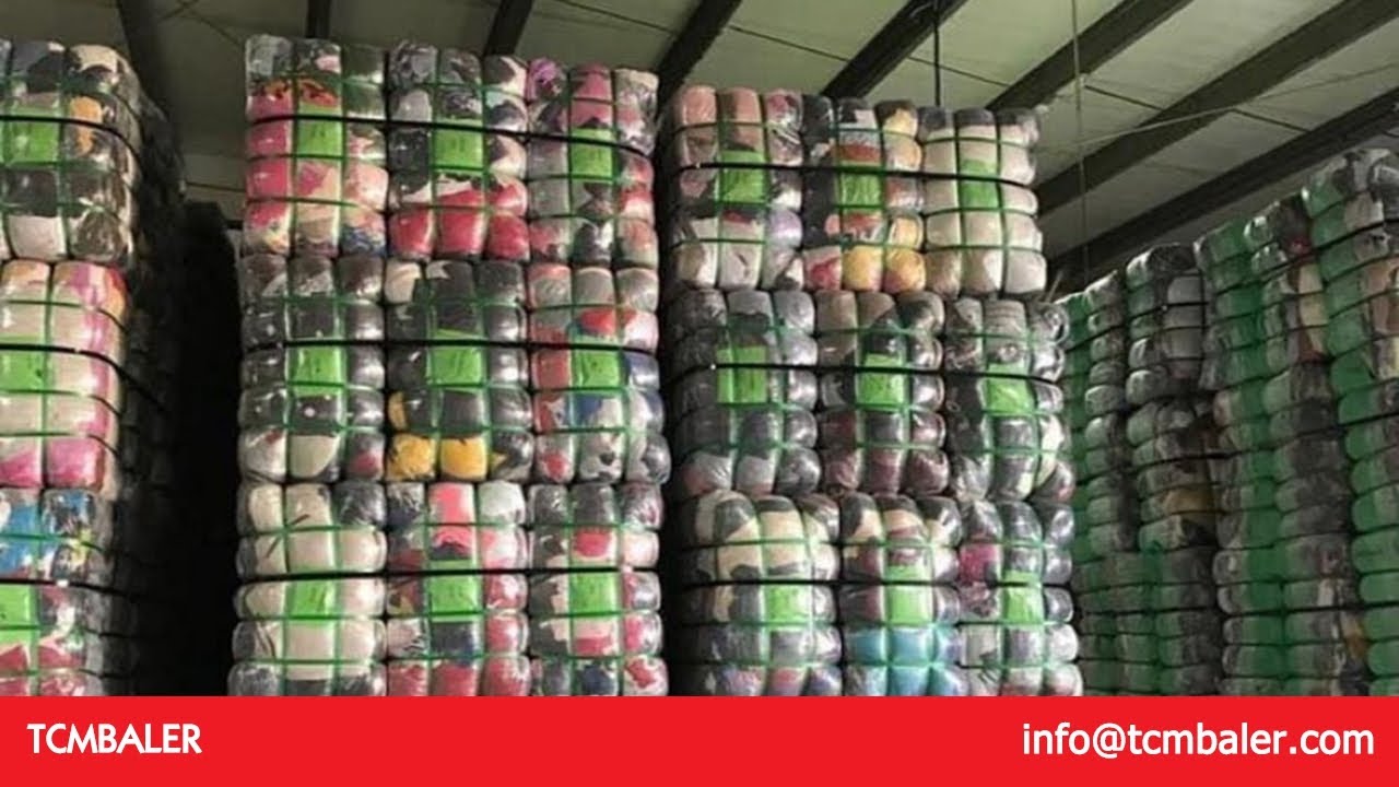 how used clothes pack in bale - YouTube