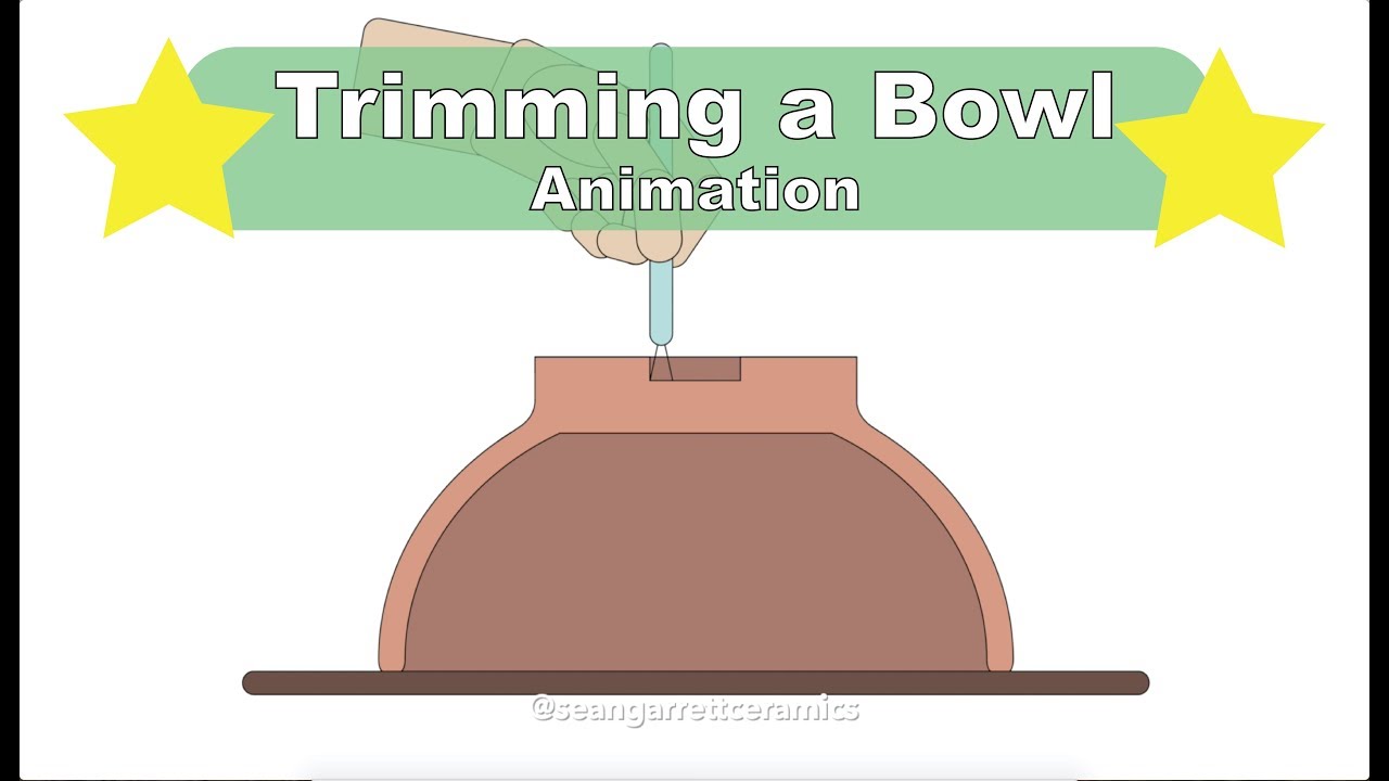 Wheel Throwing Demo: Trimming a Bowl (Animation #3) - YouTube