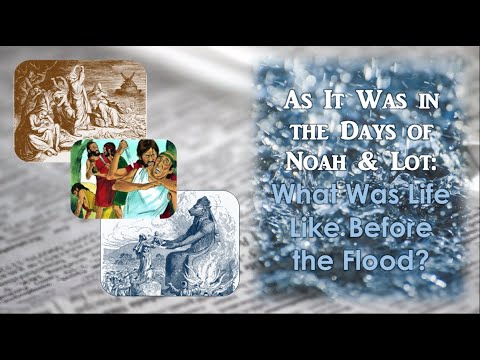 As It Was In The Days of Noah and Sodom: What Was Life Like Before The ...