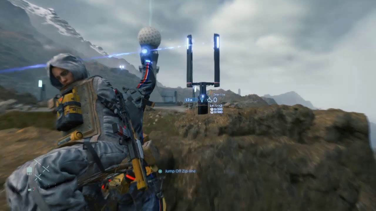 DEATH STRANDING Huge Zip-Line Path - YouTube