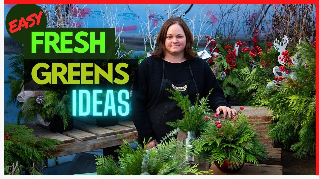 DIY Fresh Greens Decorating | Holiday Home Guide - YouTube
