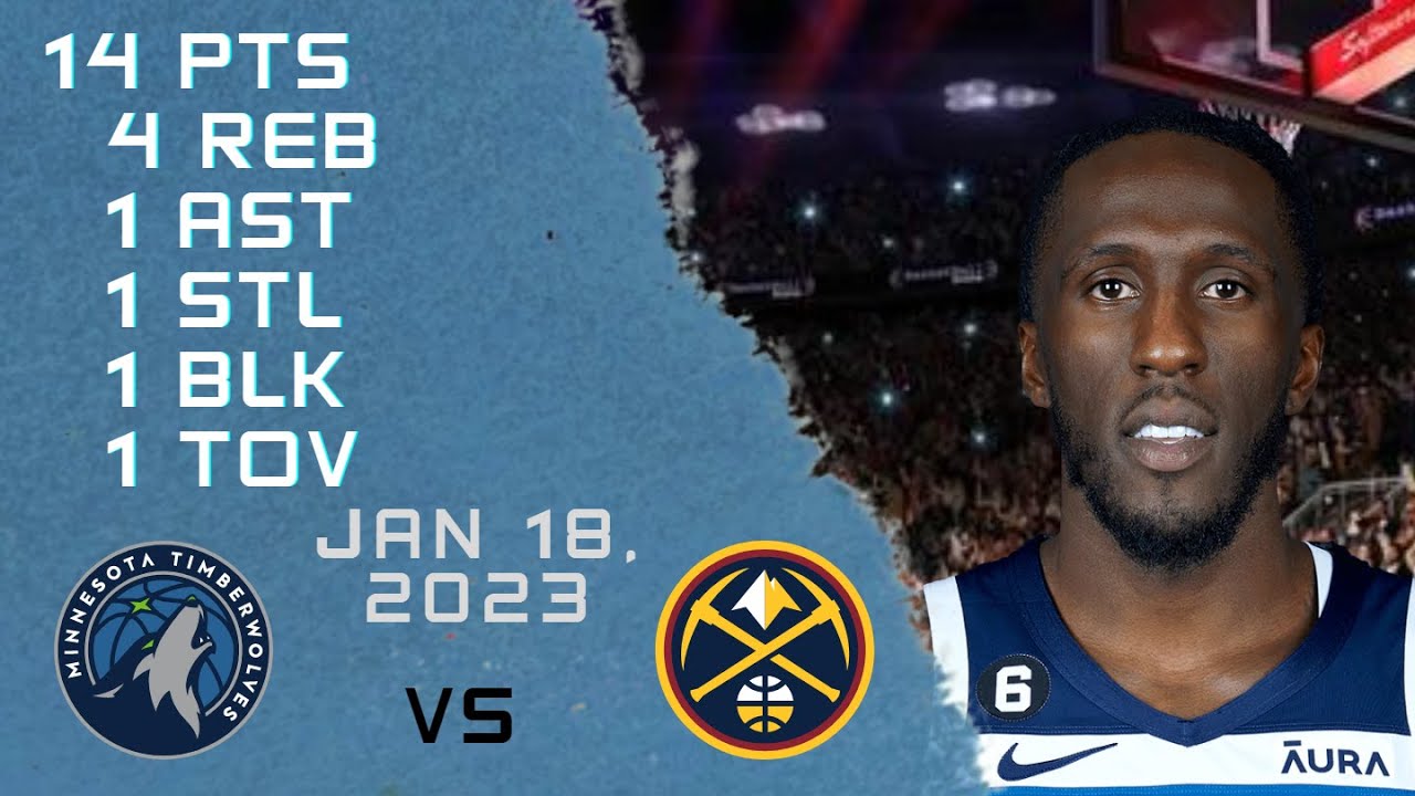 Taurean Prince NBA Player Highlights 18-01-2023 TIMBERWOLVES vs NUGGETS ...